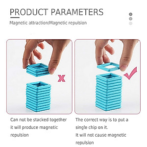 ASOK Magnetic Building Block 155pcs Educational Magnet Tiles Creative Learning and Development Macaron Color Toys Set for 3 4 5 6 7 8 Years Old Boys Girls Kids