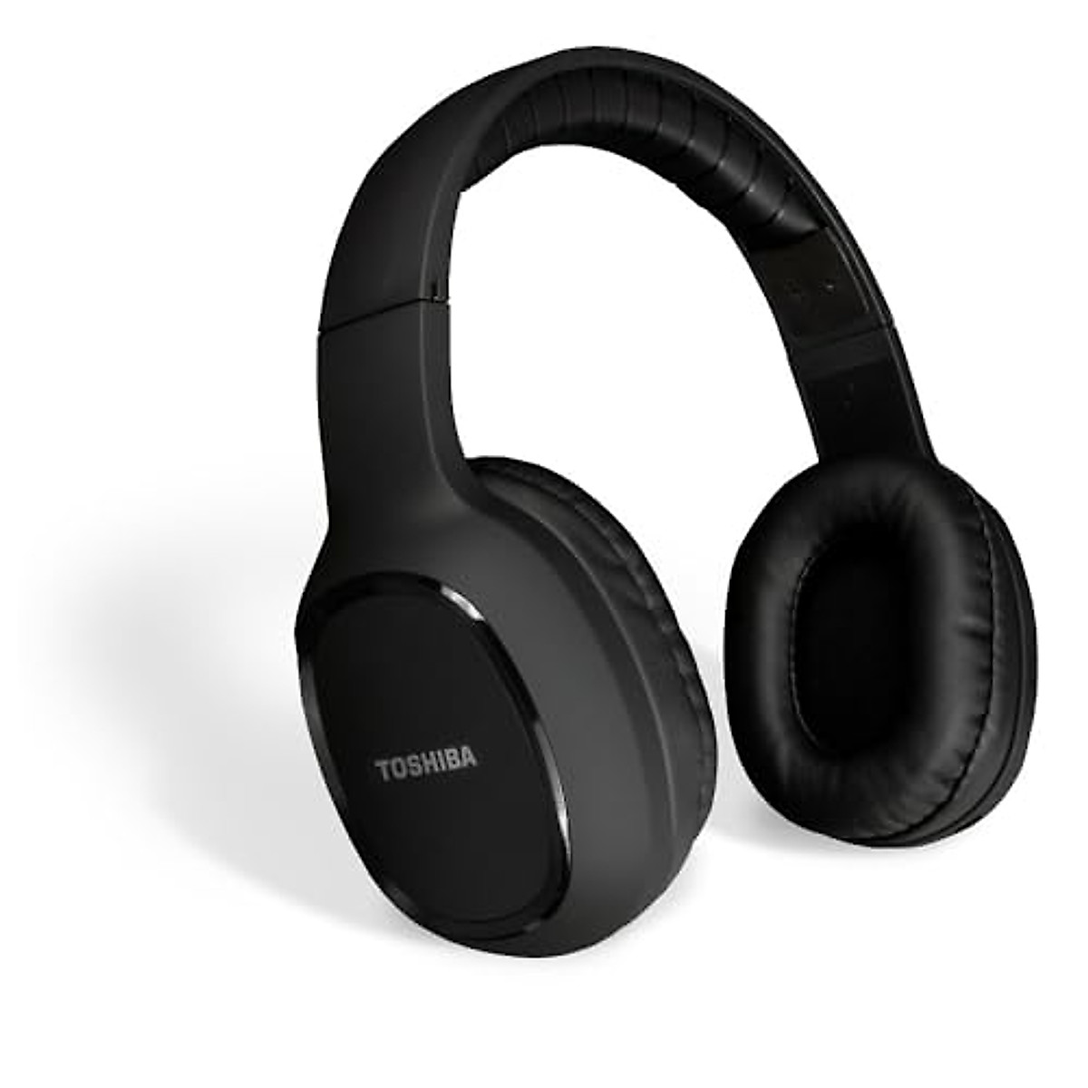 Toshiba Over The Ear Bluetooth Headphones | Wireless Headphones | Bluetooth Headset With Microphone | Long Battery Life w/ 10 Hours of Talk Time & Music Playback | 30FT Operating Range | RZE-BT160H(K)