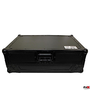 ProX Live Performance Gear XS-DDJSR2LTBL LED ATA Flight Case For Pioneer DDJ-SR2 DJ Controller with Laptop Shelf and LED - Black