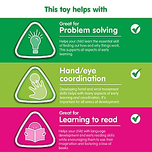 Early Learning Centre Abacus Teaching Frame, Hand Eye Coordination, Fine Motor Skills, Learning to Count, Kids Toys for Ages 3 Up, Amazon Exclusive