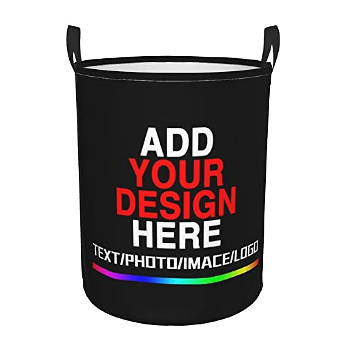 Custom Laundry Basket Personalized Laundry Basket Customized Laundry Basket with Photo/Text Collapsible Storage Basket Medium 19.6" x 15.7"