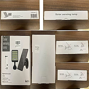 Solar Motion Outdoor Lights,Led Lights Dusk to Dawn,Solar Panels with Focusing Optical Lens Sensor Solar Security Lights, IP65 Waterproof 360 Degree Wall Lights for Garden,Patio,Deck,Indoor Lighting