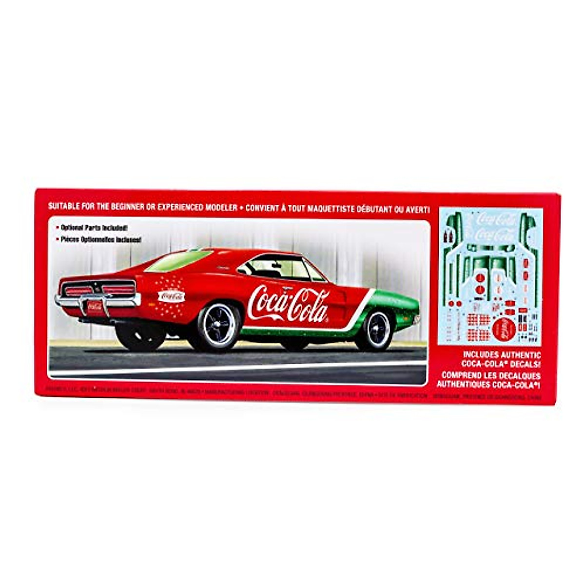 MPC 1969 Dodge Charger RT (Coca Cola) Snap (2T) 1:25 Scale Model Kit