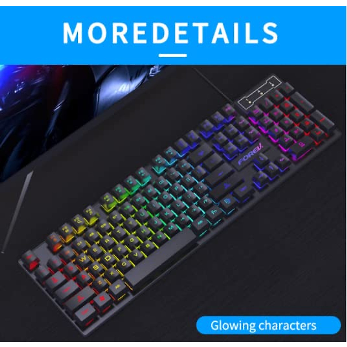 JP-5200 Mechanical Gaming Keyboard, Low Profile GL Tactile Key Switch, Advanced Lightspeed Wireless and Bluetooth Support - Tactile