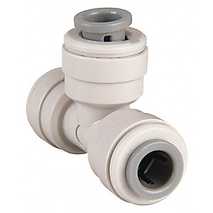 John Guest Acetal Copolymer Union Tee, 1/4" Tube Size Gray PI-0208-S - 1 Each