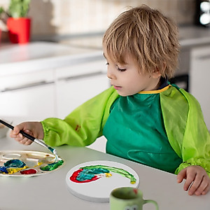 Aodaer 12 Pieces Stretched Canvas Blank Painting Canvas 6 Inch Panel Artist White Canvas Boards Triangle Square Hexagon Round Shape Canvas Frame for Acrylic Pouring Oil Painting