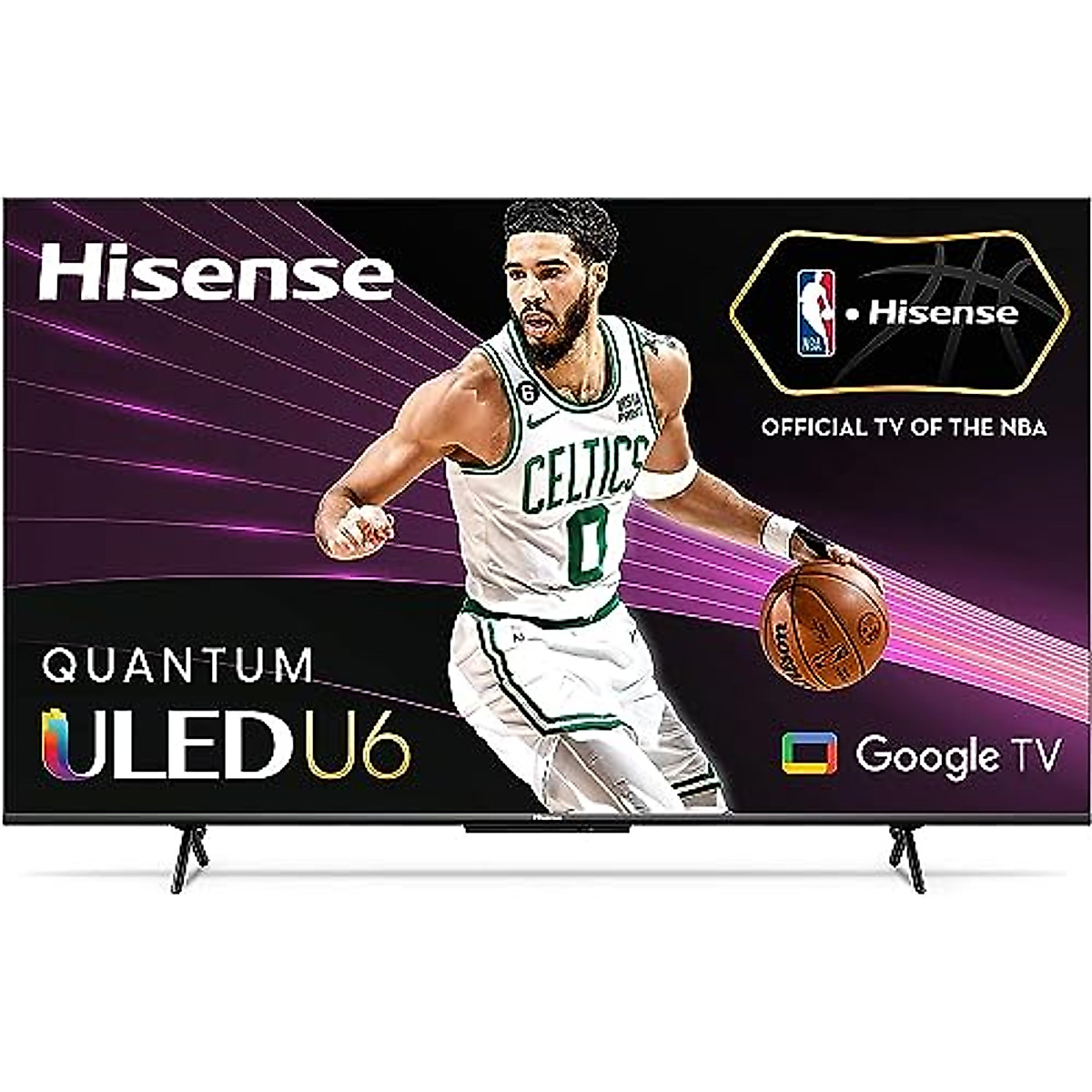 Hisense 50-Inch Class U6H Series Quantum ULED 4K UHD Smart Google TV Compatible with Alexa 50U6H (Renewed)