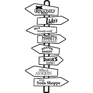 MAGNET Gilmore Girls Sign Magnetic Car Sticker Decal Refrigerator Metal Magnet Vinyl 5"
