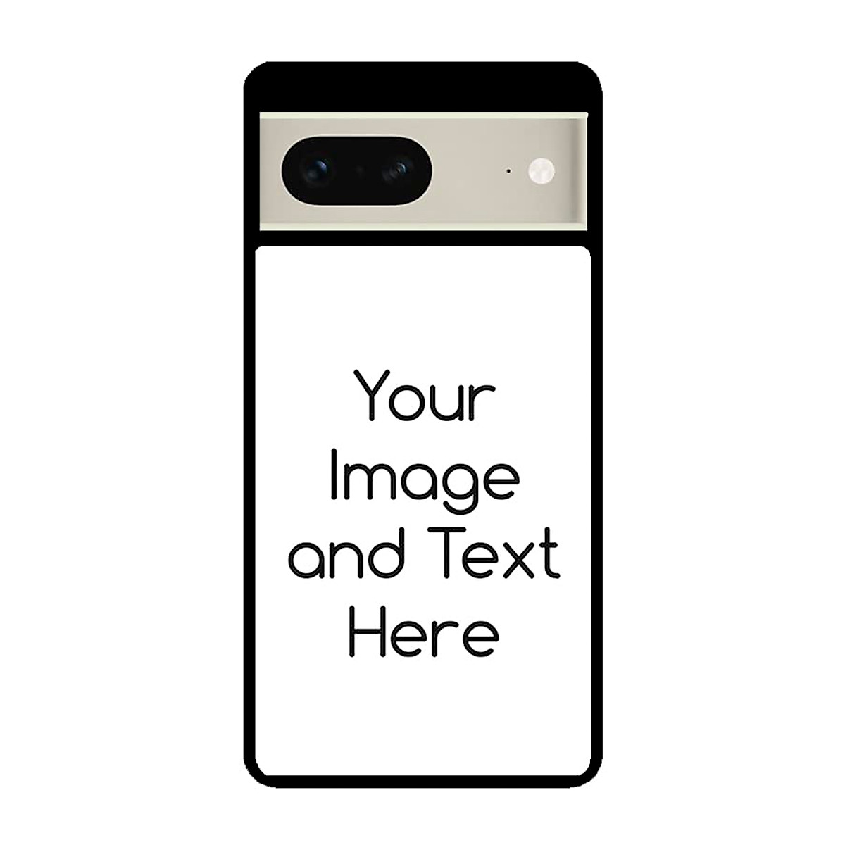 Upload Your Image | Make Your Own Black Rubber Phone Case Compatible With Google Pixel 8, 8 Pro, 8a, 7a, 7, Pixel 7 Pro, Pixel 6a, 6 Pro, 6, 5, 4a 5G, 4a 4G, 4, 4 XL, 3a, 3a XL, 3, 3 XL, 2 XL