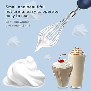 Aifeel Immersion Hand Blender with Ice Chopper,7 in 1 Handheld Blender Stainless Steel Hand Stick Blender with Chopper, Beaker, Whisk for Smoothie, shakes, Baby Food, Sauces Red, Puree, Soup
