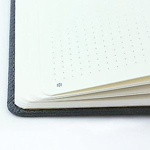 Dingbats A5 Wildlife Notebook Journal Hardcover, Cream 100gsm Ink-Proof Paper, 6.1 x 8.5 inches, 192 pages (Grey Elephant, Dotted)