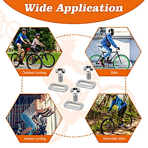 ChengFu Delta Cleat Screws, Spd Clip Screws, Replacement Screws Compatible with Delta Bike Cleats, Spd Clip Wrench, Indoor Cycling & Road Bike Delta Cleat Screws with Wrench(6pcs)