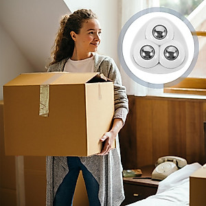 iplusmile 4 Pcs Adhesive Casters Wheels Stick On Wheels Stainless Steel Rollers Wheel 360°Rotation Wheel for Trash Can Projects Crafts, Boxes, Storage Container Moving