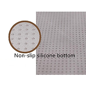 U Shaped Chair Cushion Cover with Ties for Dining Chair Pad Set of 4 Linen Thick Non Slip Seat Cushion for Kitchen Living Room Office Chair Decor Machine Washable 17"x 16" (Orange, 4)