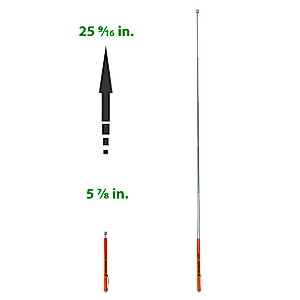 Ullman Pocket Size Telescoping Magnetic Pickup Tool with 2 lbs of Pull Force and Orange Handle - Perfect for Mechanics, Contractors, HVAC Technicians, and Trade Professionals