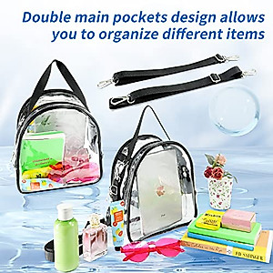 Mildbeer Clear Bag Stadium Approved Clear Mini Backpack, Clear Concert Backpack Purse, Clear Stadium Bag, Festival Bag