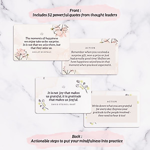 MESMOS Webcam Cover Slide Cute Plants and Mindfulness Self Care Cards - Great Stocking Fillers