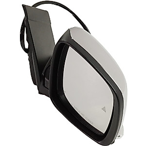 Kool Vue Driver & Passenger Side Power Heated Mirrors for Dodge Grand Caravan Chrysler Town & Country 2009-2016 With Signal Light & Blind Spot Monitor; Without Memory Chrome