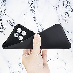 AQGG for Infinix Smart 6 [6.60"] Case, Soft Silicone Bumper Shell Black Flexible Rubber Phone Protective Cases TPU Cover for Infinix Smart 6 -A lot of Love