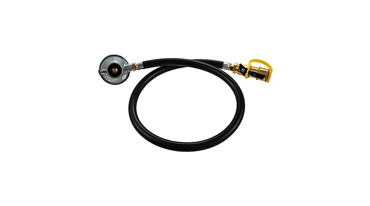 Hicello 1LB Propane Regulator with Quick Connect & Hose for Outdoor Use