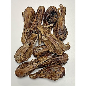 All American Canine Duck Heads Natural Single Ingredient Chewy Digestible Low-Fat Dehydrated Dog Treats for Training, Rewarding, Teeth Cleaning - 10 Treats