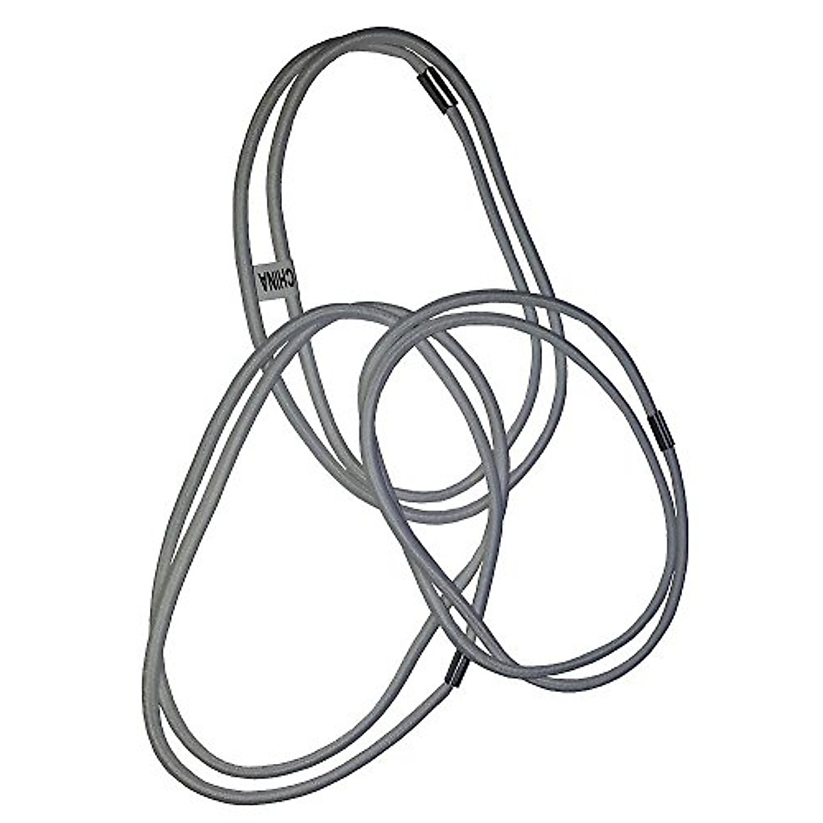 Trash Can Bands Set of 3 - Grey with Metal Connector, Holds 13 to 33 Gallon Trash Bag - Durable Elastic Garbage Bag Band for Indoor and Outdoor Use - Waste Basket Rubber Bands For Round & Square Bins