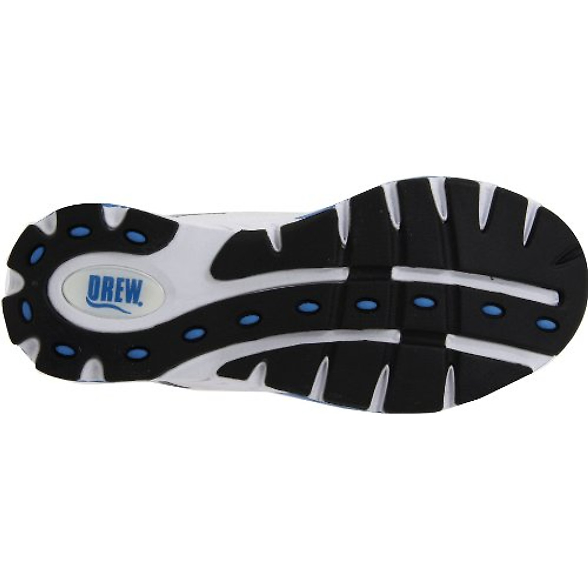 Drew Shoe Women's Athena, White/Blue, 7.5 WW US