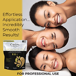 Cirepil - Euroblonde Gold - 800g / 28.22 oz Wax Beads Bag - Light Monoi Scent - Ultra Fluid Gel Texture - All-Purpose & Easy Removal