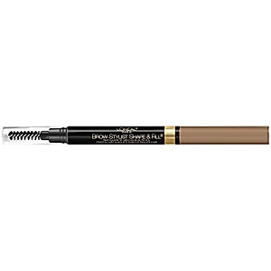 L'Oreal Paris Brow Stylist Shape & Fill Mechanical Eye Brow Makeup Pencil, Blonde, 0.008 oz.