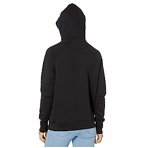 Champion womens Classic Script Logo, Powerblend Fleece Hoodie Hooded Sweatshirt, Black-y08113, Medium US