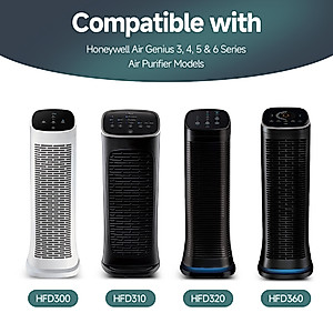 8 Packs Replacement Filter K Pre-Filter Compatible with Honey-Well Air Cleaner Purifier - Models HFD300, HFD310, HFD314, HFD320, HD320, HFD323CV1, HFD323-TGT, HFD324, HFD360B for K