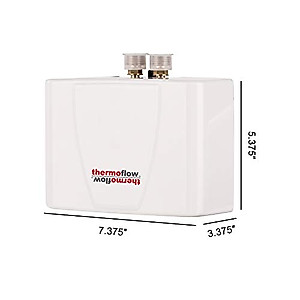 Thermoflow 110V~120V Mini Tankless Water Heater Electric Point of Use On Demand Instant Hot Water Heater for Sinks Wall Mounted, CSA Certified 3.5kW Hard Wired