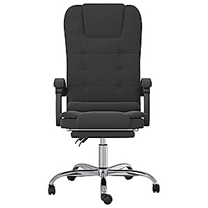 WEHUOSIF Massage Reclining Office Chair,Tall Office Chair,Execuive Desk Chair,Rolling Chair,Swivel Stool,Computer Chair,for Living Rooms,Bedrooms,Meeting Rooms,Offices,Black Velvet