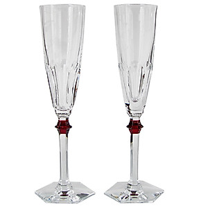 Baccarat Harcourt Eve Flute Set of 2 - Red
