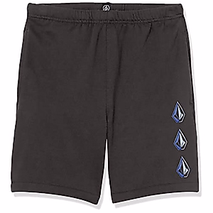 Volcom Iconic Stone Fleece Sweatshort (Big Boys & Little Boys Sizes), New Black Blue, Medium