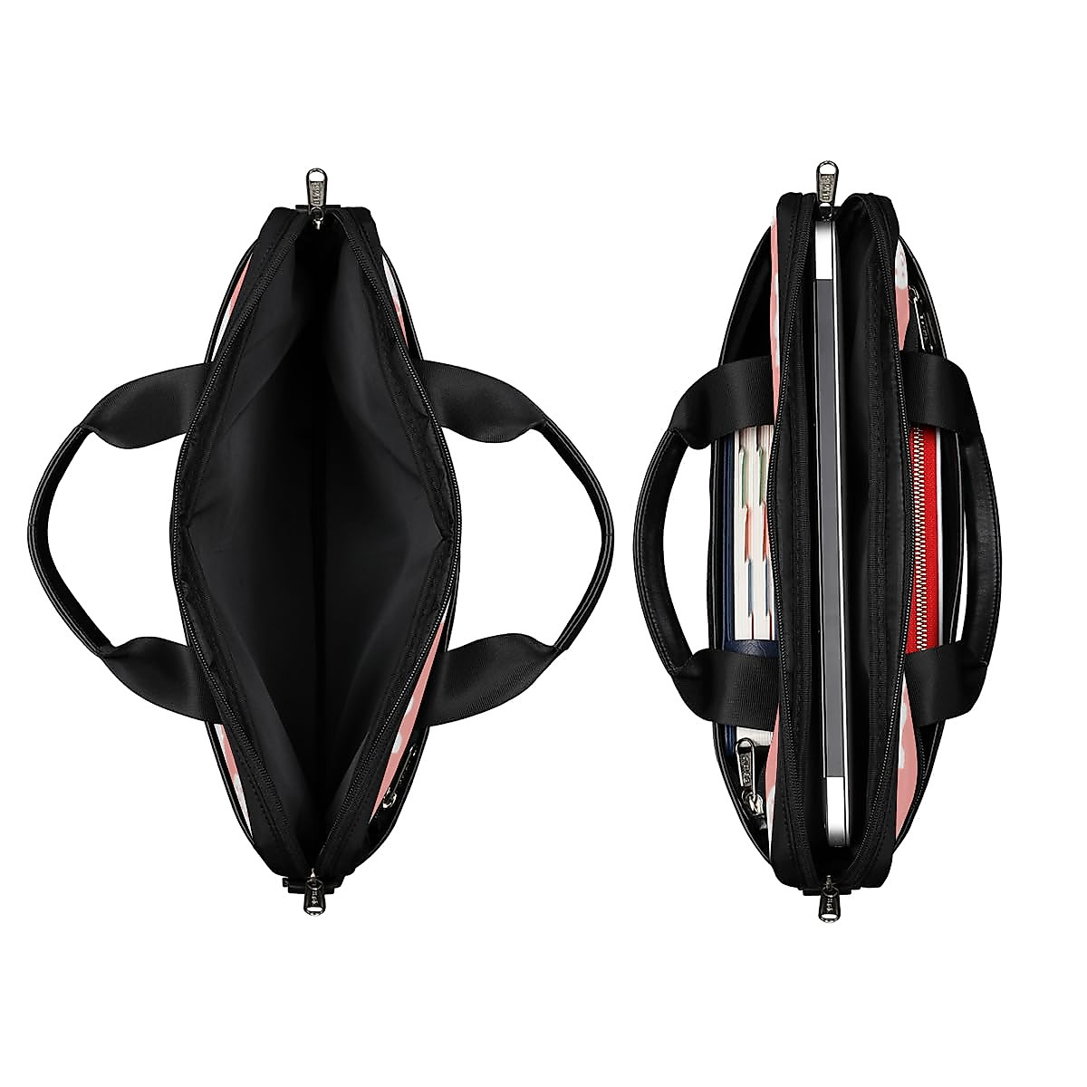 Cartoon Pig Laptop Computer Bag Waterproof Shoulder Messenger Bag 13-15 inch Durable Laptop Tote Bag with Shoulder Strap Handle Lightweight Crossbody Briefcase