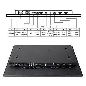 Soulaca 22 inches webOS Bathroom Smart Mirror TV Shower Waterproof IP65 Full HD HDTV(ATSC) Tuner Wi-Fi & Bluetooth with Alexa Built-in 2023