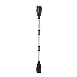 Yosoo 2Pcs Kayak Paddles, Detachable Boat Marine Oars Lightweight Ribbed Blade Boat Paddleboard Aluminum Alloy for Kayaking Boating