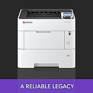 Kyocera ECOSYS PA5500x Monochrome Laser Printer, 57 ppm, 600 x 600 dpi and Up to Fine 1200 dpi, 600 Sheet Tray, 100 Sheet MPT, Duplex, 5 Line LCD w/Hard Key Panel, Gigabit Ethernet, USB, 512 MB