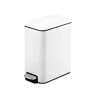 MFCHY Bathroom Trash Can Living Room Stainless Steel Trash Can Narrow Rubbish Bin
