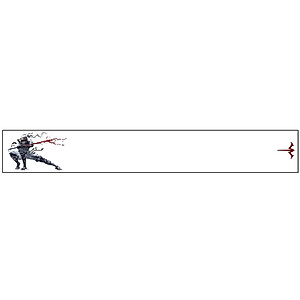 White Water Archery Non-Laminated Solid White Ninja Arrow Wraps 15 Pc Pack Choose Length Width (7, 1)
