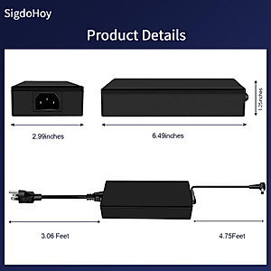180W Zephyrus Charger ADP-180TB H for ASUS ROG Zephyrus G14 G15, ASUS TUF Gaming F15 F17 A15 A17 Laptop AC Adapter Power Supply Cord 20V 9A