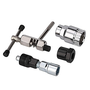 Toxz 4PCS Mountain Bike Repair Tool Kit Bicycle Tools,Remove The Flywheel/Chain Cutter Breaker/Axis Tool/Crank Puller Removal Repair Tool/Bicycle Bottom Bracket Remove Tool