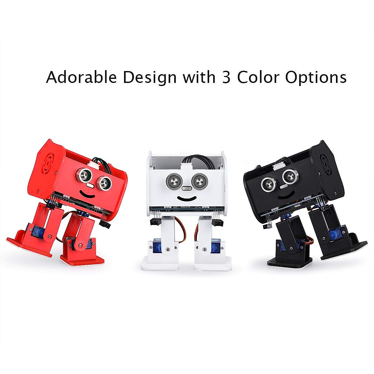 ELEGOO Penguin Bot Biped Robot Kit Compatible with Arduino IDE, STEM Project for Kids, Teens, Adults, Robotics & Engineering Toy, Science & Coding Set for Kids, Gift for Boys Girls (Red)