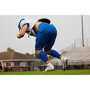 Sports Unlimited Double Knit Adult Integrated Football Pants White