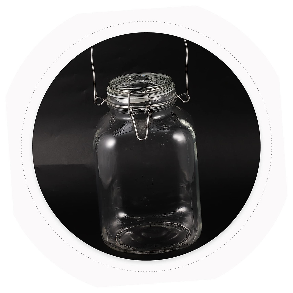 SWOOMEY Glass Storage Jar Glass Container Sauerkraut Canned Clear Container Glass Kitchen Canisters Transparent Pickle Jar Sealed Glass Storage Jar Glass, Iron Glass Storage Container Food