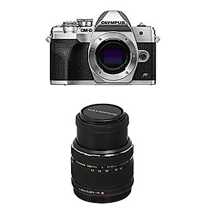 Olympus OM-D E-M10 Mark IV Silver Camera Body & Olympus M.Zuiko Digital 14-42mm F3.5-5.6 II R Lens