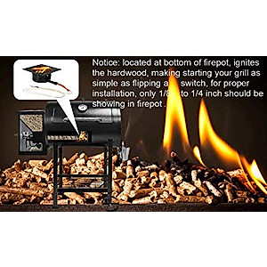 Firsgrill Replacements for Pit Boss Pellets Grill/Smoker Parts (2, Ignited Rod & Firebox)