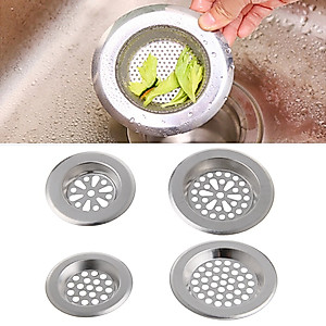 Stainless Steel Mesh Sink Strainer Kitchen Bath Hair Catcher Trap Drain Filter Mesh Sink Strainer Bathroom 1.25
