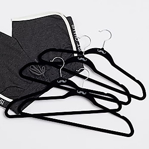 Mr. Pen- Velvet Hangers, 40 Pack, Black Hangers, Clothes Hangers, Felt Hangers, Black Velvet Hanger, Hangers Non Slip, Non Slip Hangers, Black Velvet Hangers, Black Hangers Velvet, Slim Hangers